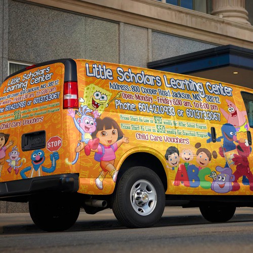 Little Scholars Learning Center Daycare | Car, truck or van wrap contest