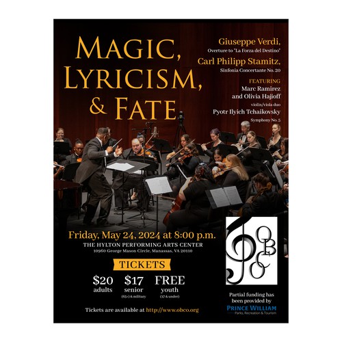 Designs | Orchestra concert flyer for community ensemble | Postcard ...
