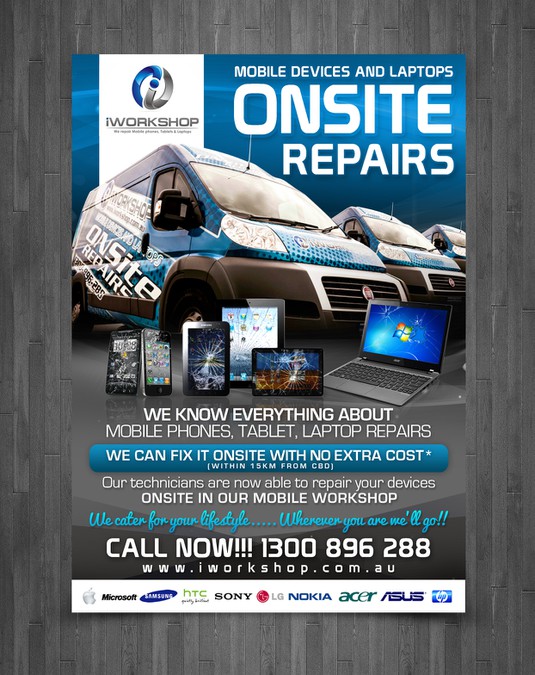 Flyer - Promote Onsite Van Service | Postcard, flyer or print contest