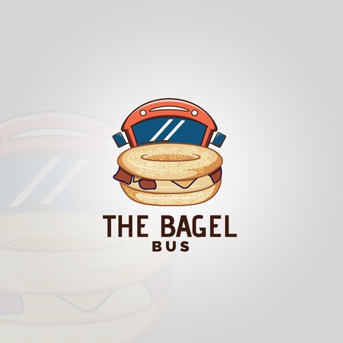 Get 'The Bagel Bus' wheels in motion with it's first logo. | Logo ...