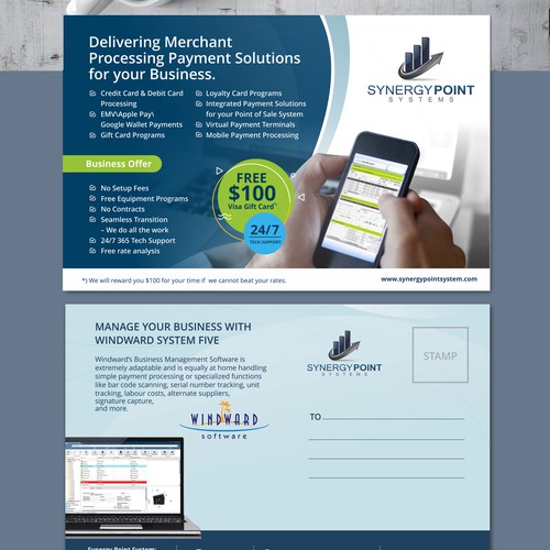Create an attention getting flyer for Synergy Point Systems & Update ...