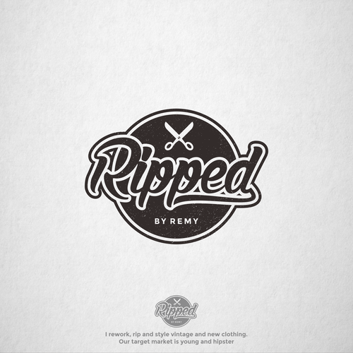 create a cool distressed logo for a clothing company that specializes ...