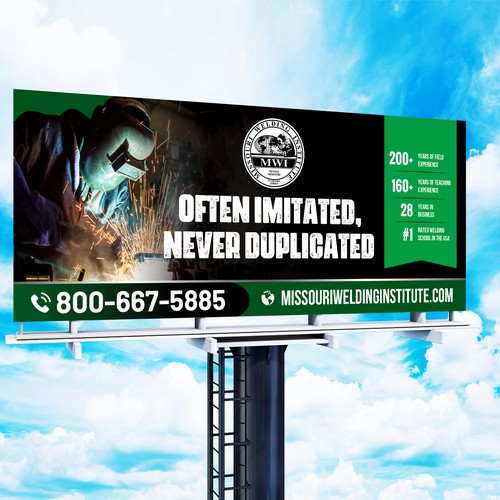 Designs | Billboard for top welding school in the USA! | Signage contest