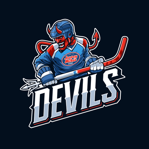 Designs | Hockey Team Logo Design - Devils + Jersey Mike's Sponsorship ...