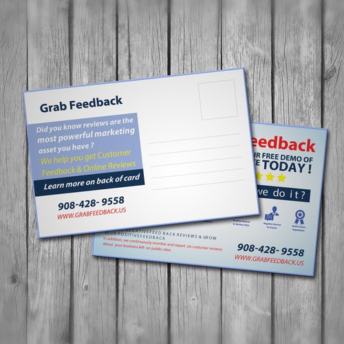 Create Postcard for Review Management Service | Postcard, flyer or ...