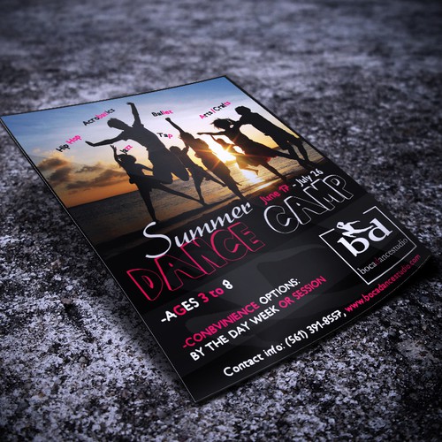 Designs | New postcard or flyer wanted for Boca Dance Studio | Postcard ...
