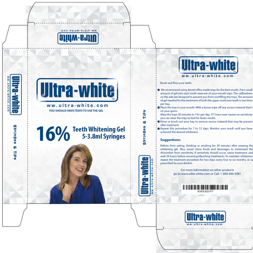 New Package design of Teeth Whitening Gel | Product packaging contest