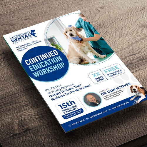 Designs | Veterinarian Workshop Flyer | Postcard, flyer or print contest