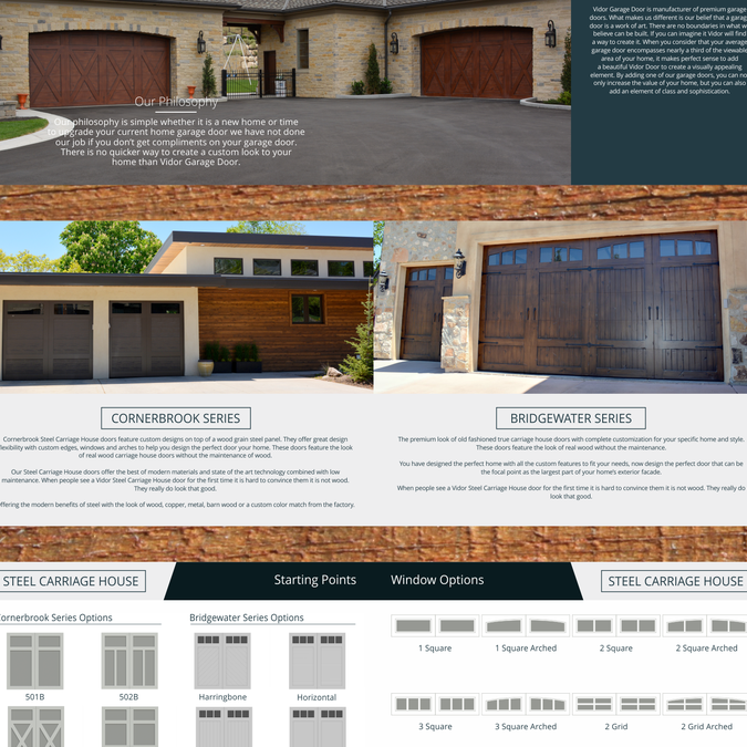 Garage Door Brochure Redesign and Update | Brochure contest