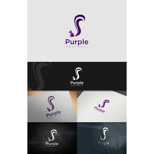 Animal logo of a purple squirrel | Logo design contest