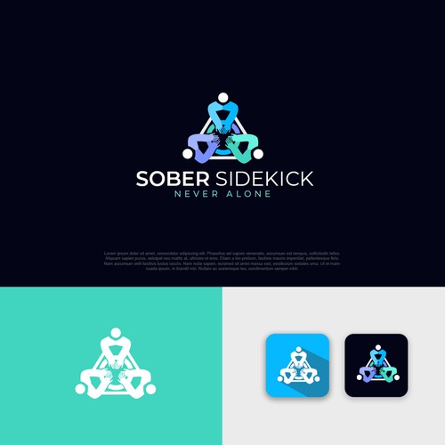 Designs | Design powerful Icon for the Sober Sidekick app | Logo design ...