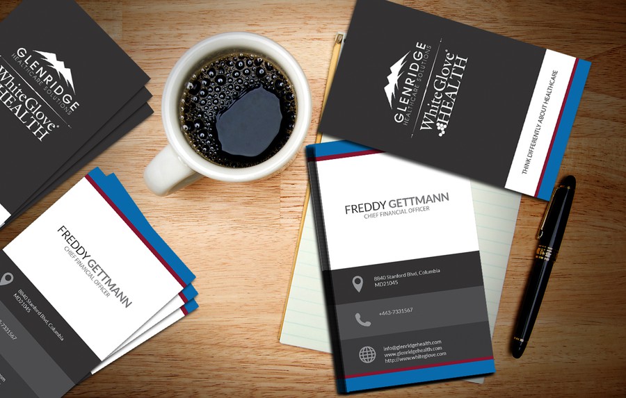 Create a co-branded business card for a mobile healthcare provider and ...