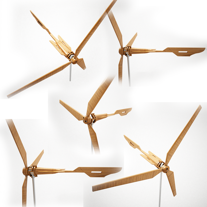 Create a Wooden wind turbine | 3D contest