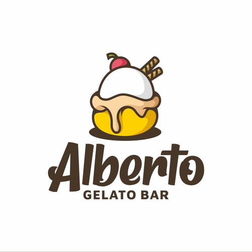 Designs | We need a creative interesting logo for gelato bar "Alberto ...