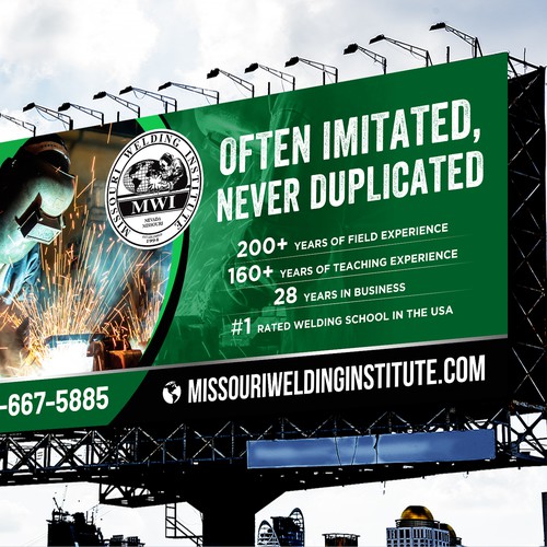 Designs | Billboard for top welding school in the USA! | Signage contest