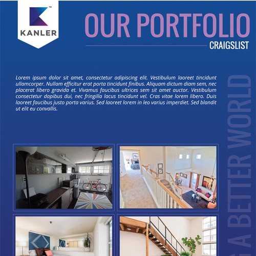 Construction Company Portfolio Booklet | Brochure contest