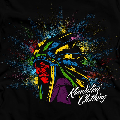 Psychedelic Indian T shirt design | T-shirt contest