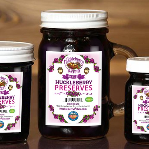Designs | design a label for Wild Huckleberry Preserves! Unique product ...