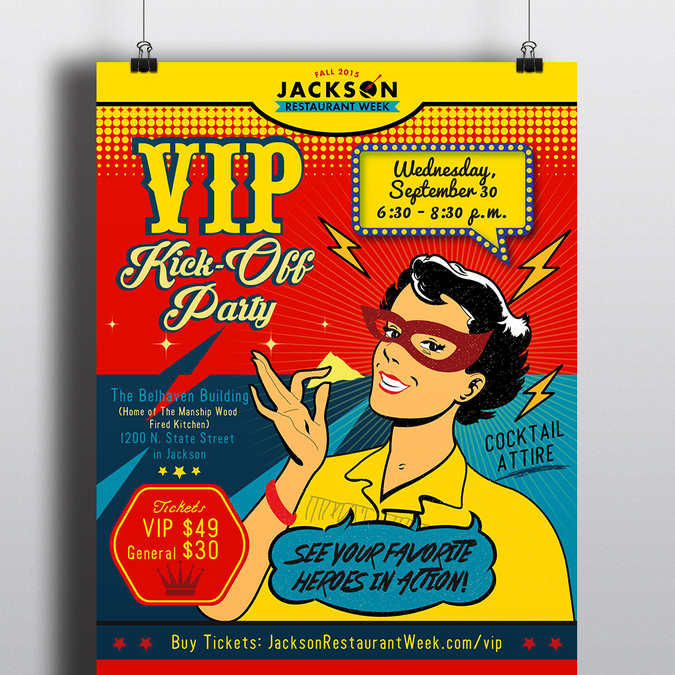 Pop-Art Inspired Restaurant Week Poster Needed | Poster contest
