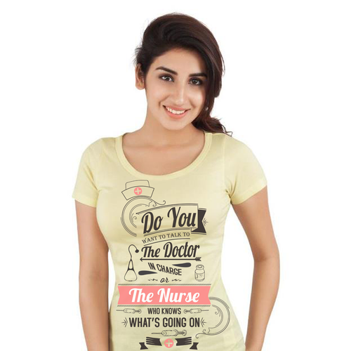 Text Based Shirt For Nurses | T-shirt contest