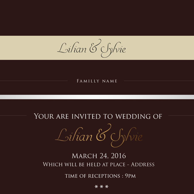 Wedding Invitation Card | Card or invitation contest