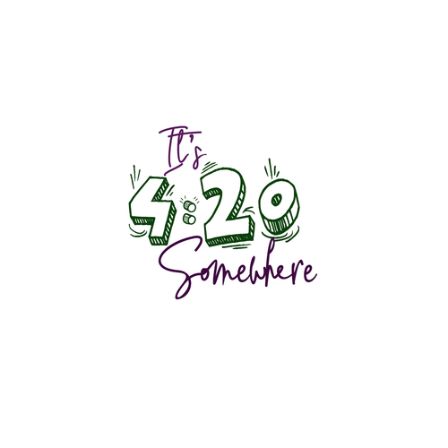 It's 4:20 somewhere | Logo design contest