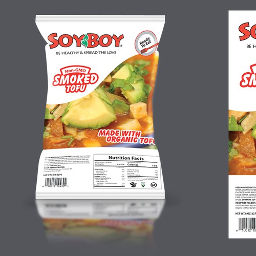 SoyBoy Tofu Label Refresh | Product label contest