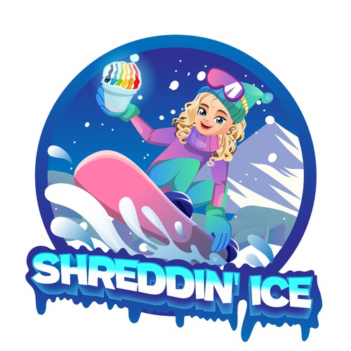 Designs | We need the coolest snowboarding, shaved ice eating character ...
