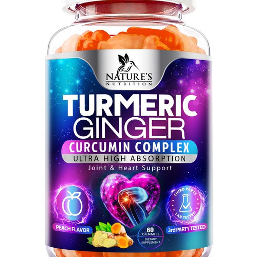 Designs | Natural Turmeric Gummies Design Need for Nature's Nutrition ...