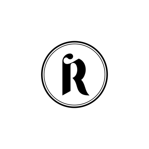 Design an artistic logo with just the letter 'R' (women's fashion brand ...