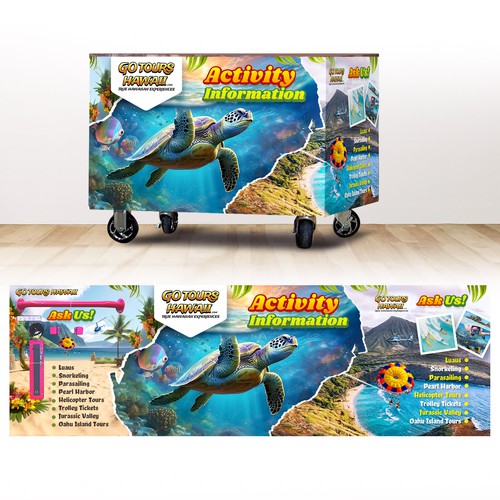 Designs | Kiosk signage design - Activity Booth | Signage contest