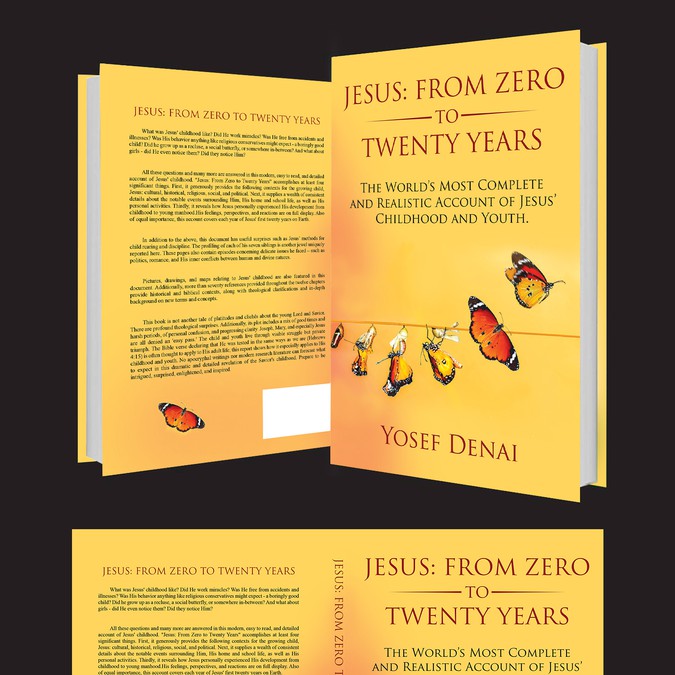 Design book and ebook cover for "Jesus: Zero to Twenty Years" - a ...