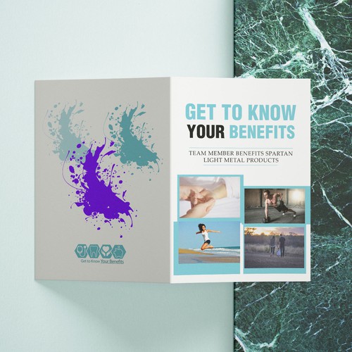 Design of front and back cover for employee benefits booklet | Book ...