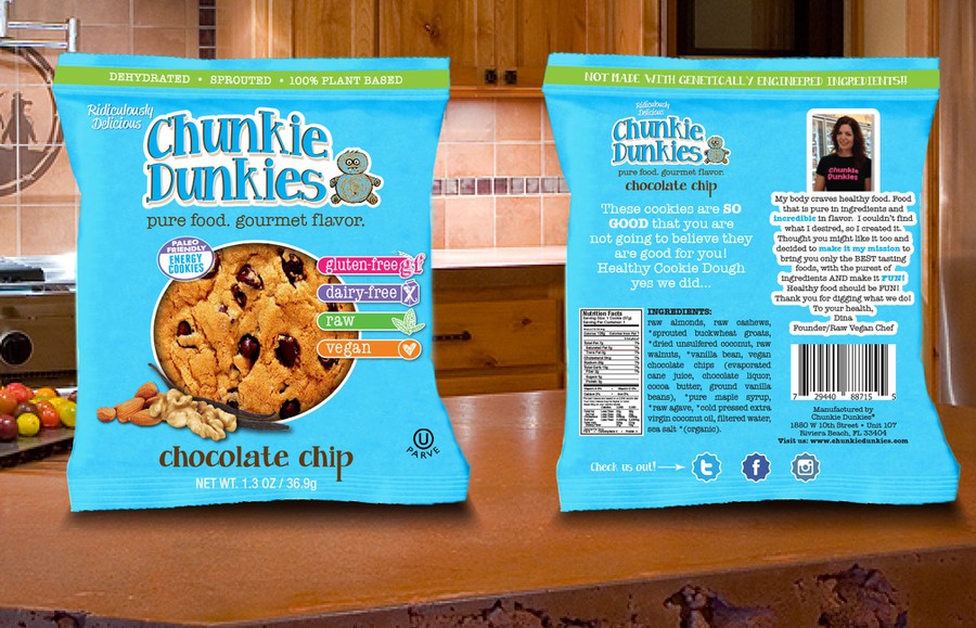 Chunkie Dunkies "RAW VEGAN Cookies" needs an AWESOME look for our New ...