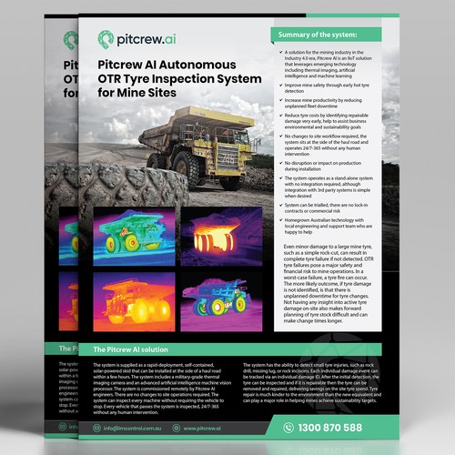 Designs | Single page print ad for mining technology product | Postcard ...