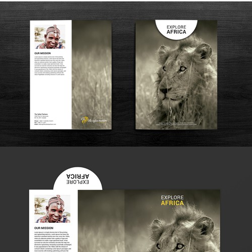 Vintage African Safari Brochure Folder and Itinerary Inserts | Brochure ...