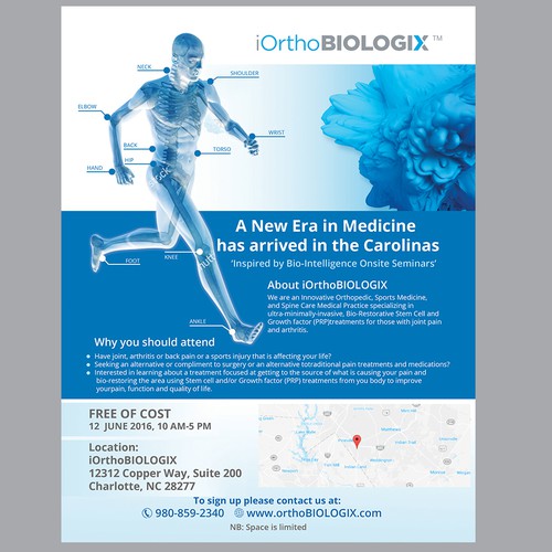 Seminar Flyer for Stem Cell Orthopedic and Sports Medicine Practice ...