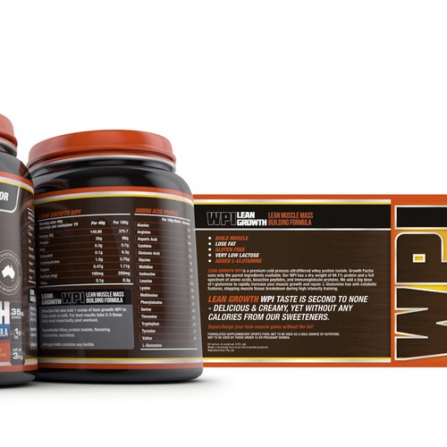 Re-Design Protein Supplement Label | Product label contest