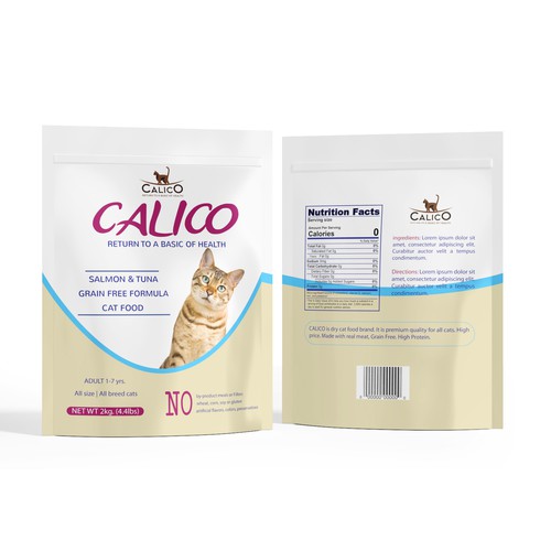 CALICO need a design for dry cat food bag (2kg) | Product packaging contest