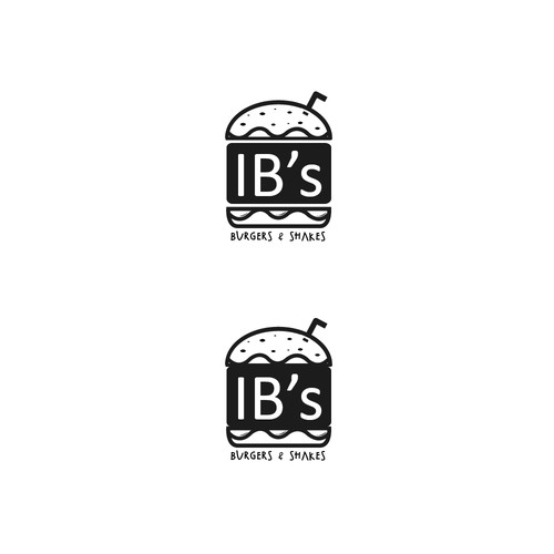 Design a yummy logo for IB's burgers & shakes | Logo design contest