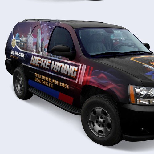 Designs | Recruiting Vehicle Wrap for City of Oakland PD | Car, truck ...