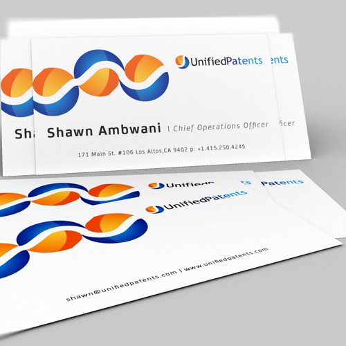 Designs | business card for Unified Patents | Business card contest