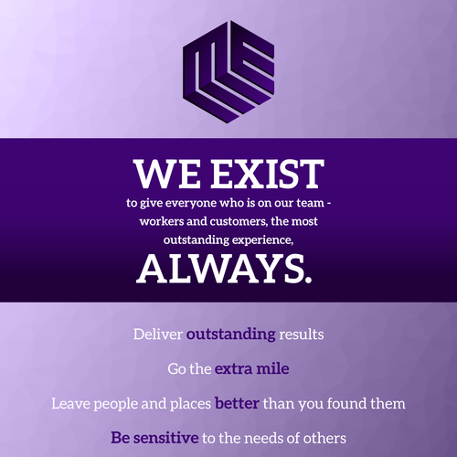 Create a beautiful manifesto with our company values | Poster contest