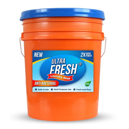 Designs | Ultra Fresh laundry soap label | Product label contest