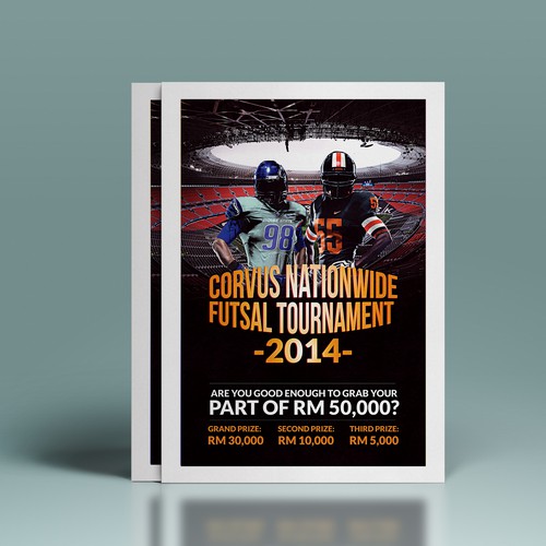 Create a capturing posters and flyers design for nationwide futsal ...