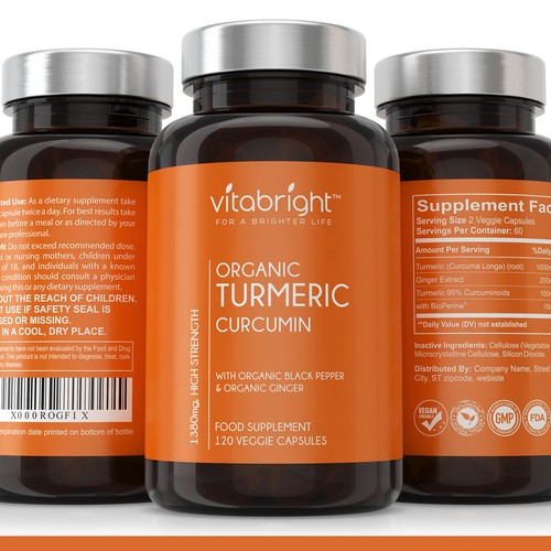 Designs | Minimalist Supplement Label | Other design contest