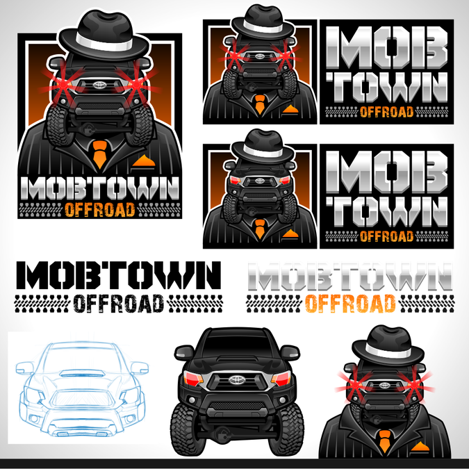 Create a Mobster illustration for Mobtown Offroad | Logo design contest