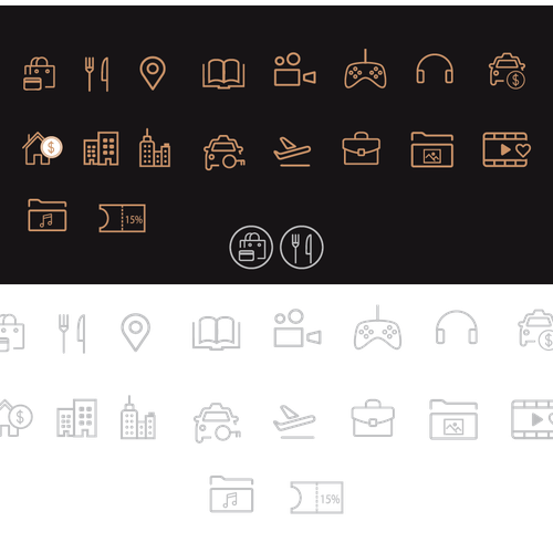 Design icons for an innovative social platform | Illustration or ...