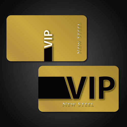 Design a Modern VIP Card for New Steel | Business card contest