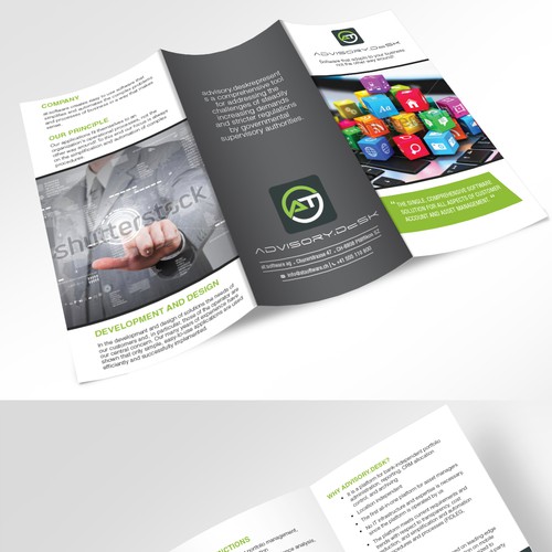 Product Flyer advisory.desk | Brochure contest